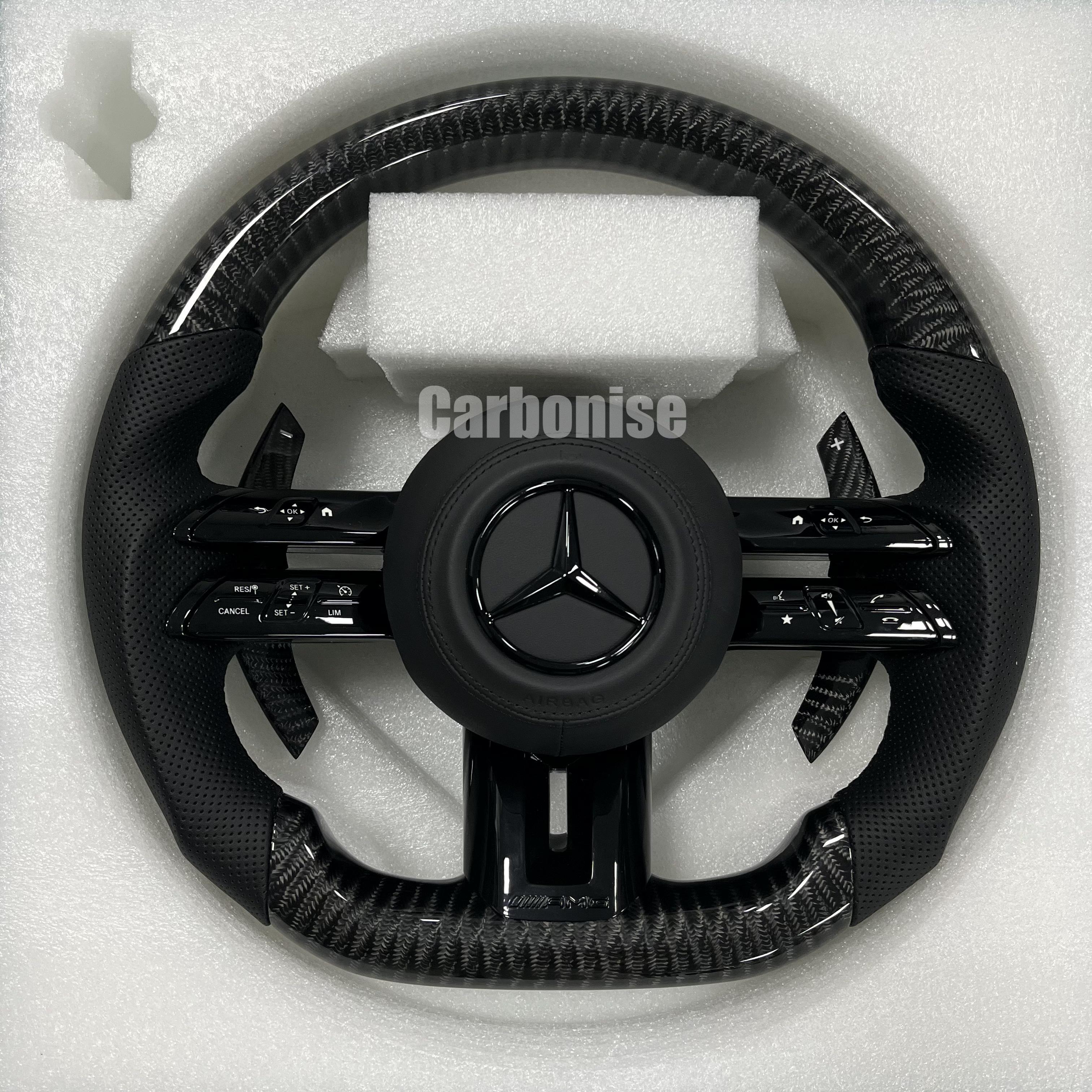 Mercedes-Benz Carbon Fiber Steering Wheel #Q44 – CARBONISE